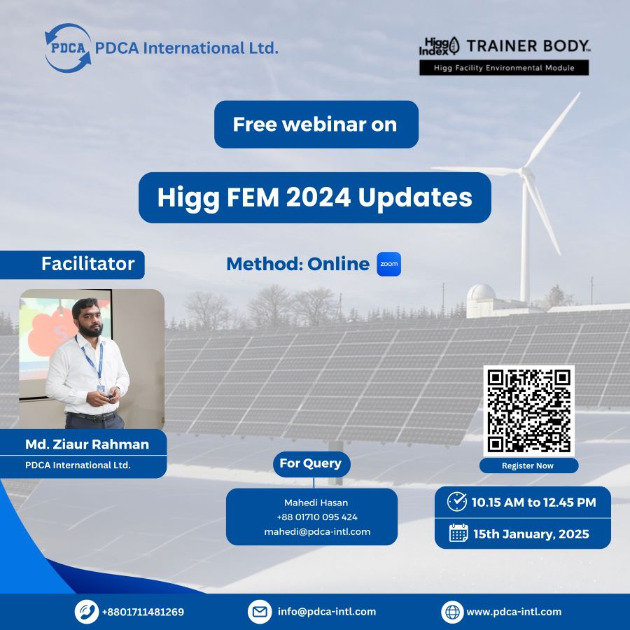 Free webinar on Higg FEM 2024 Updates